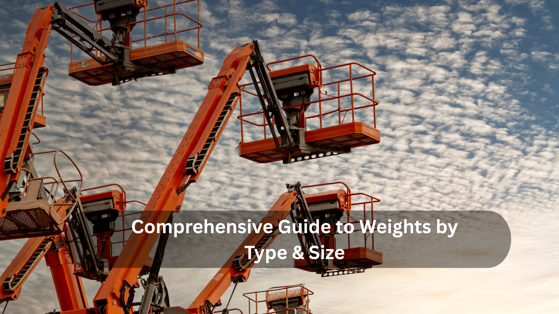 How Much Does a Boom Lift Weigh? A Comprehensive Guide to Weights by ...
